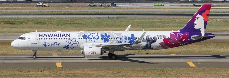 Airbus A321neo Hawaiian Air Lilo & Stitch N216HA - 04658 - Kiosque da ...