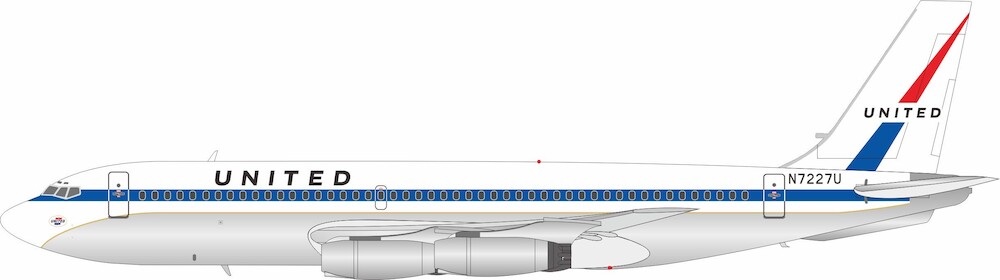 Boeing 720-022 United Airlines N7227U Polished - IF720UA1025P - Kiosque ...