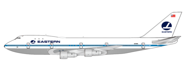 Boeing 747-100 Eastern Airlines / Pan Am Hybrid Livery N731PA Polished ...