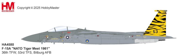 McDonnell Douglas F15A USAF "NATO Tiger Meet 1981" 36th TFW, 53rd TFS ...