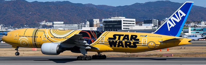 Boeing 777-281ER ANA All Nippon Airways "Star Wars - C-3PO" JA743A ...